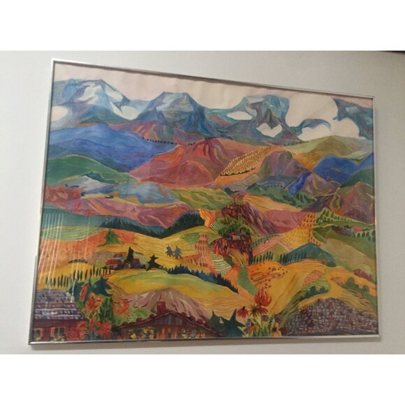 "The Alps Pastel Mountains" by Johanna Haas | Art | 97s Johanna Haas ...